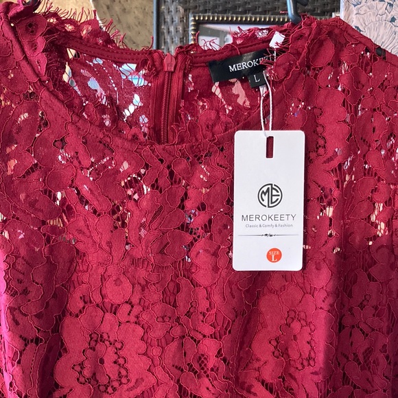 Merokeety | Dresses | Merokeety Lace Dress Large Nwt | Poshmark